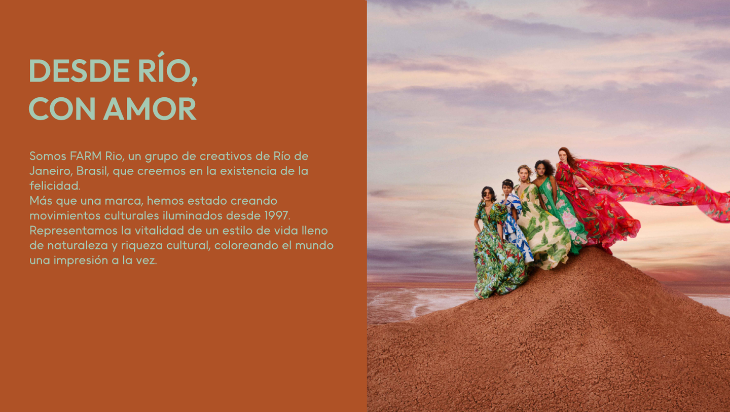 Sobre nosotros – FARM Rio | Viste la Felicidad | Ropa para Mujer
