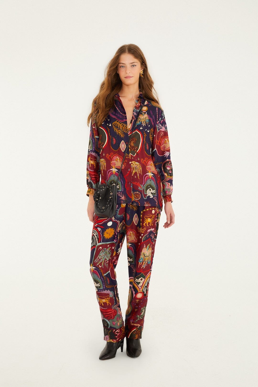 artsy surreal land multicolor pants – FARM Rio | México