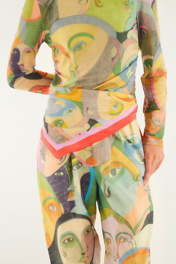 crowded series drawing multicolor scraf – FARM Rio | Viste la Felicidad ...